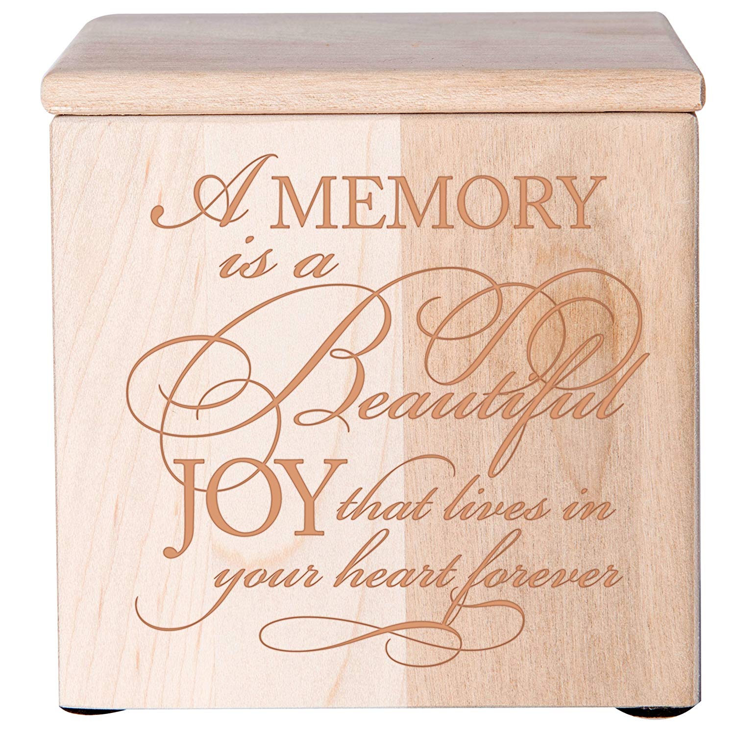 Funeral Wooden Decorative Tabletop Keepsake Urn Box
