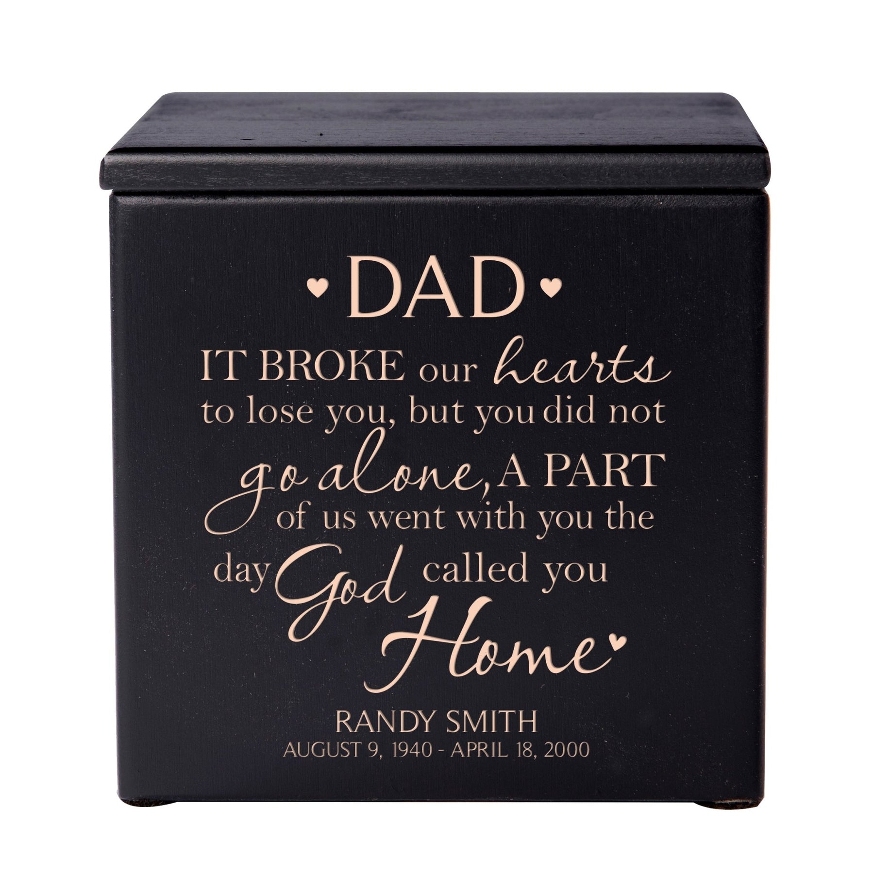 Custom Engraved Urns For Ashes - LifeSong Milestones